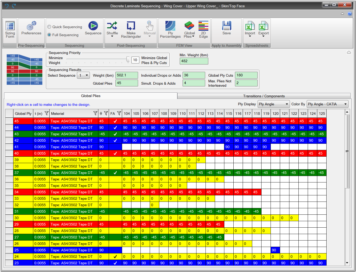 Discrete Laminate Sequencing