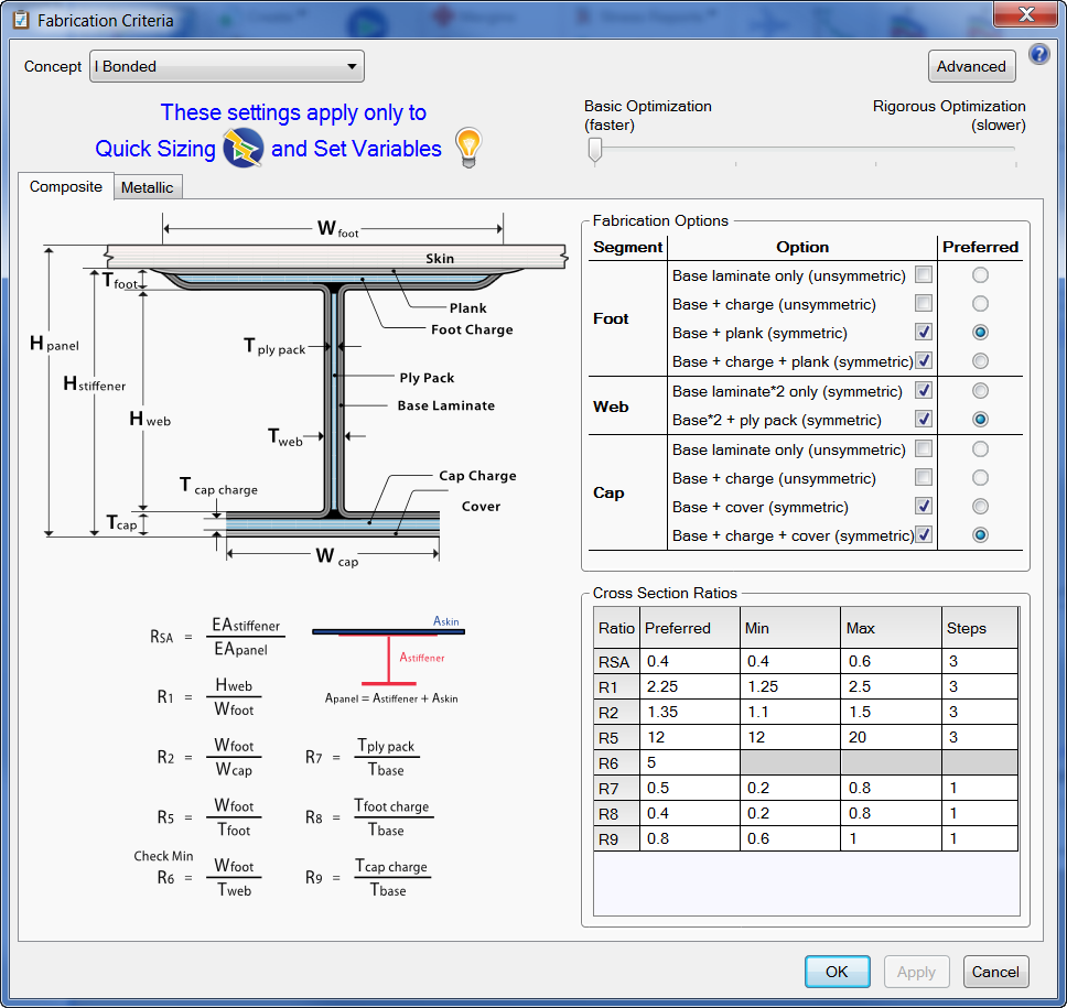 About the Fabrication Criteria Form
